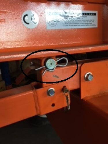 Pivot pin and clip for log splitter – EasyQuip